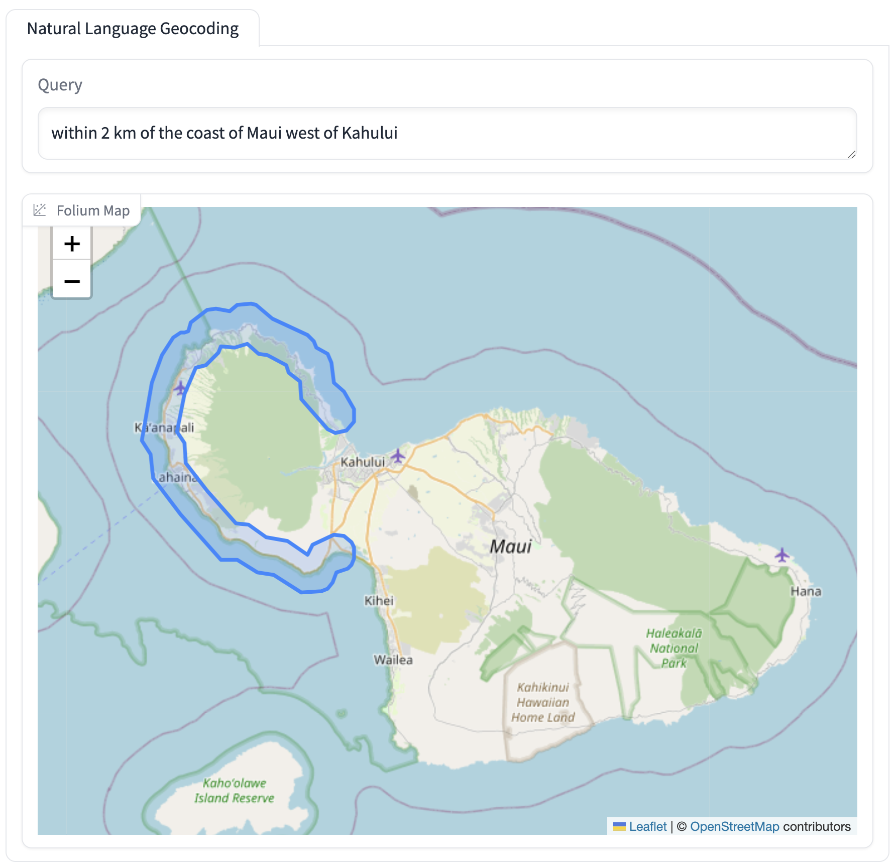Natural Language Geocoding Element 84